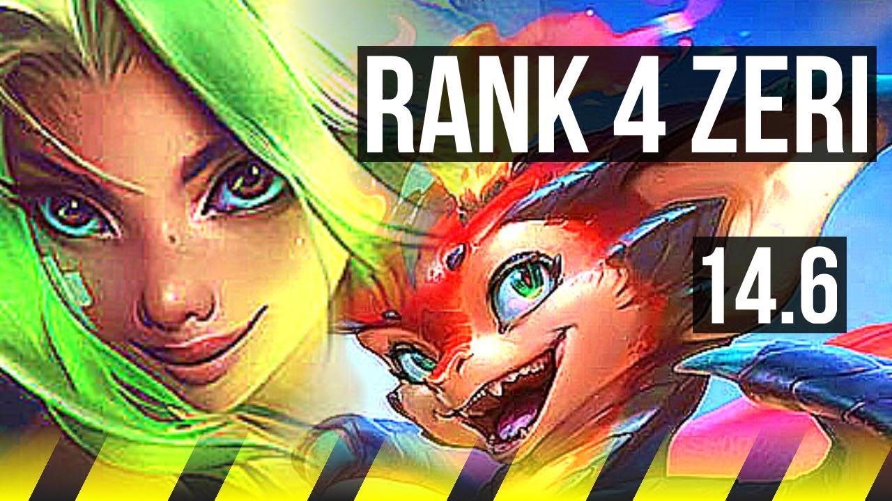 ZERI & Hwei vs SMOLDER & Rakan (ADC) | Rank 4 Zeri, 69% winrate, 11/4 ...