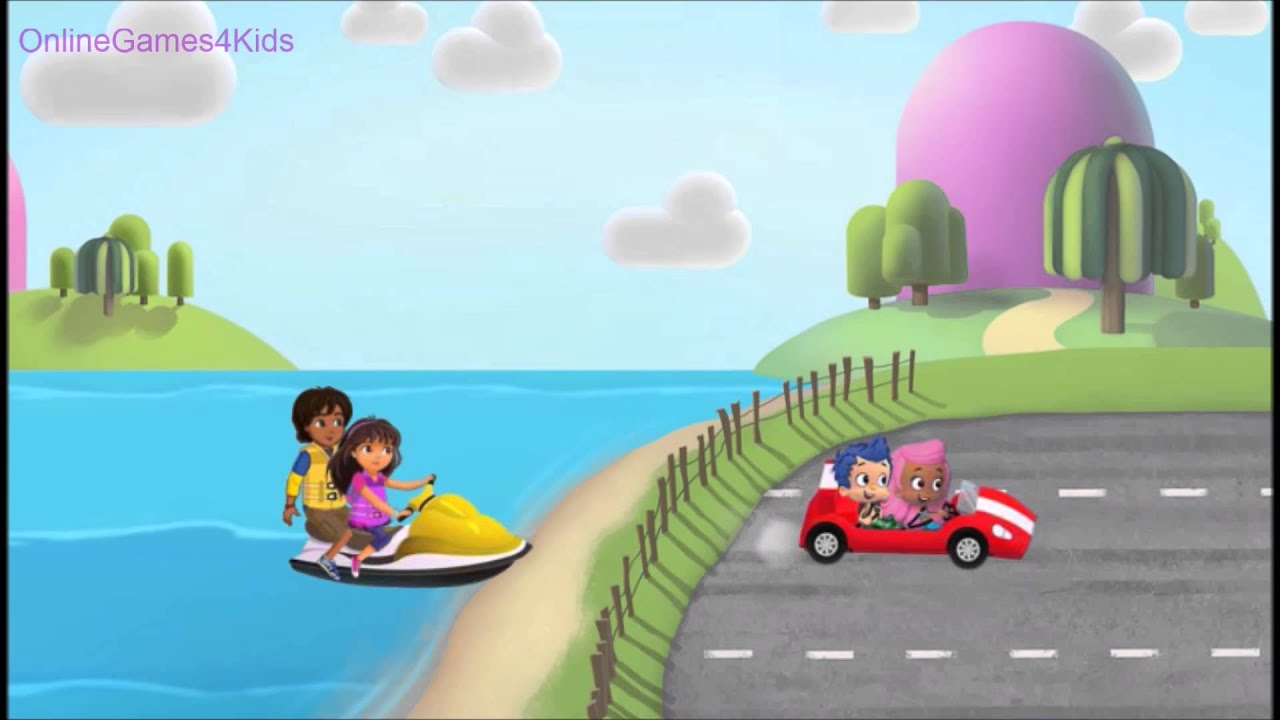 NickJr Party Racers Game - Dora the Explorer, Wallykazam, Bubble ...