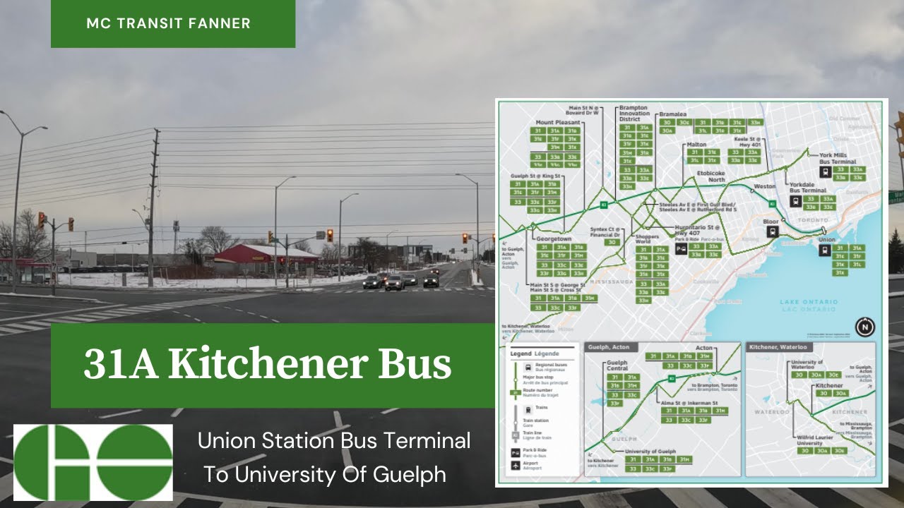 GO Transit 31A Kitchener Bus - Union Station Bus Terminal To University ...