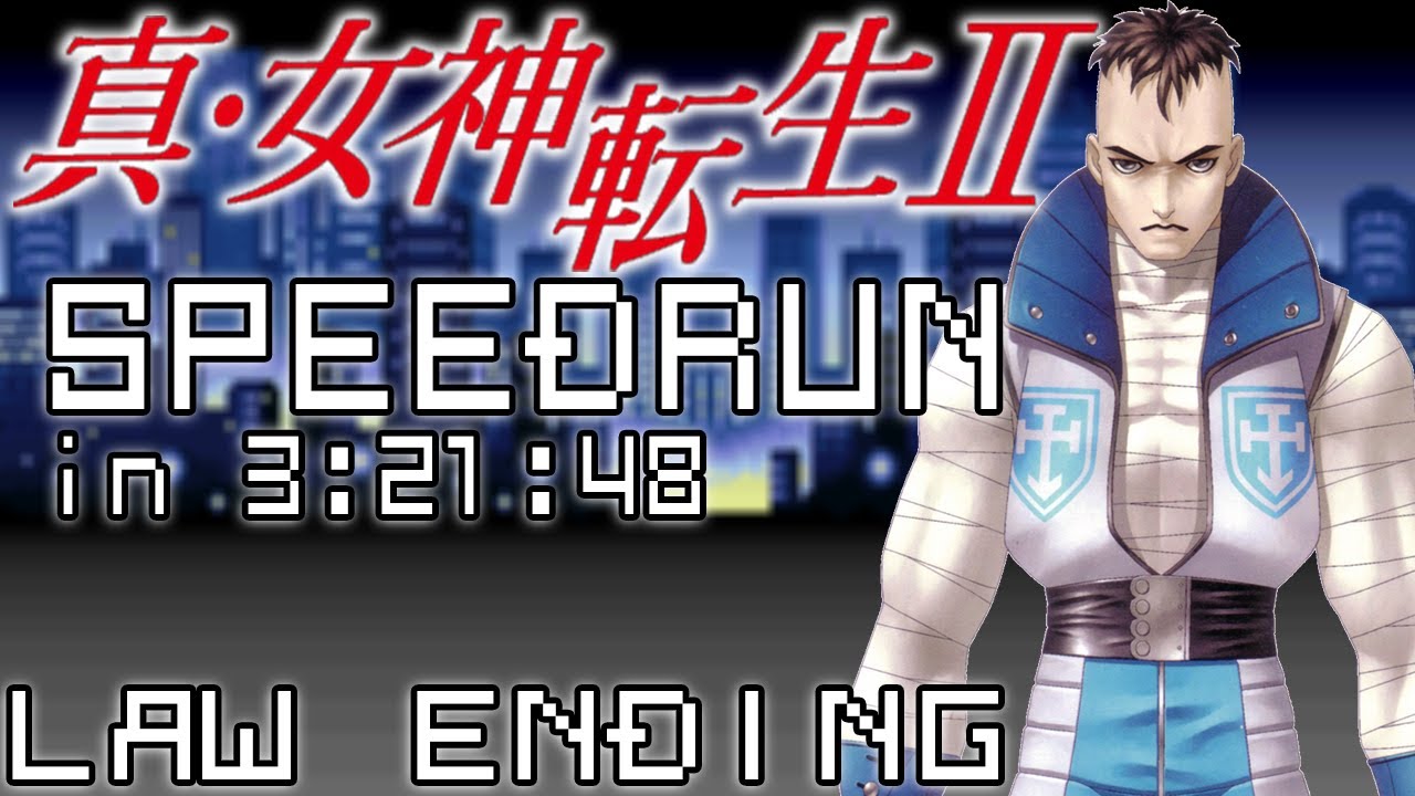 Shin Megami Tensei II (SFC) Speedrun - Law END [3:21:48] 「真・女神転生II RTA ...