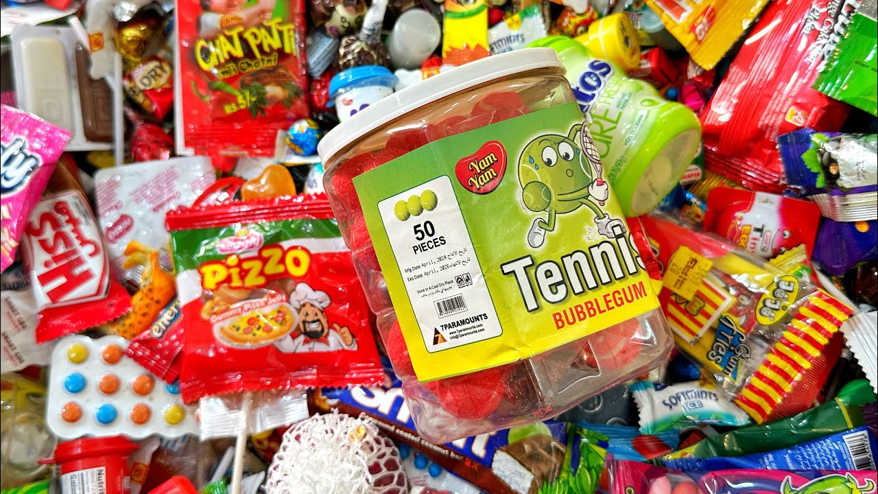 Cute Tennis Candy | Yummy Rainbow Moon Candies and Chocolates Unpacking ...