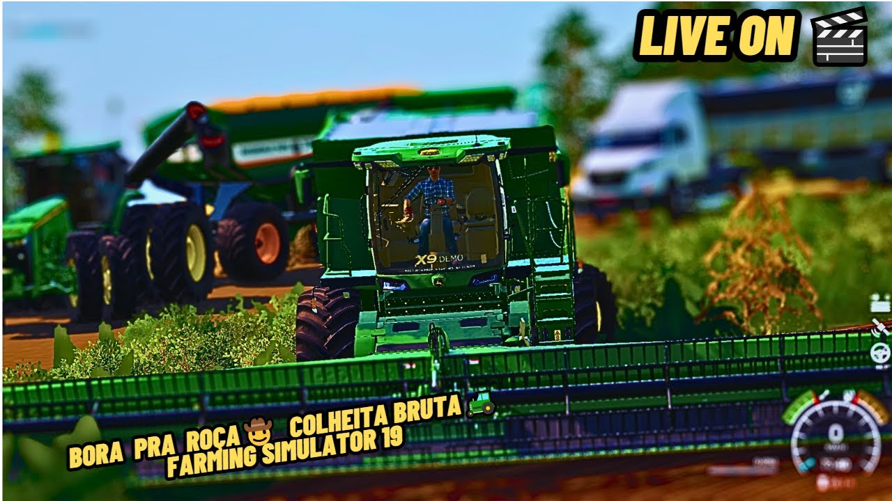 (🔴LIVE ON🎬🔴) JOGANDO FARMING SIMULATOR 19 BORA PRA ROÇA 🤠🐮 - YouTube