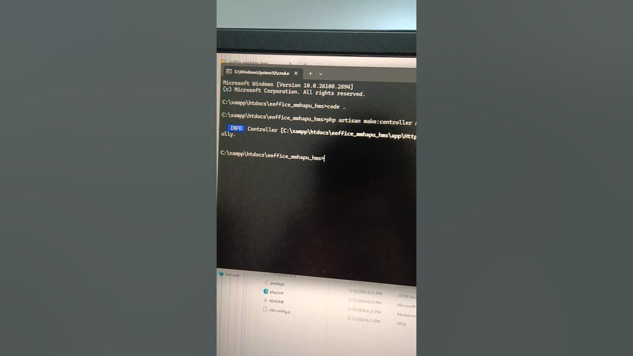 How to Create Controller in Laravel 10 Using Command Prompt #laravel #explore - YouTube