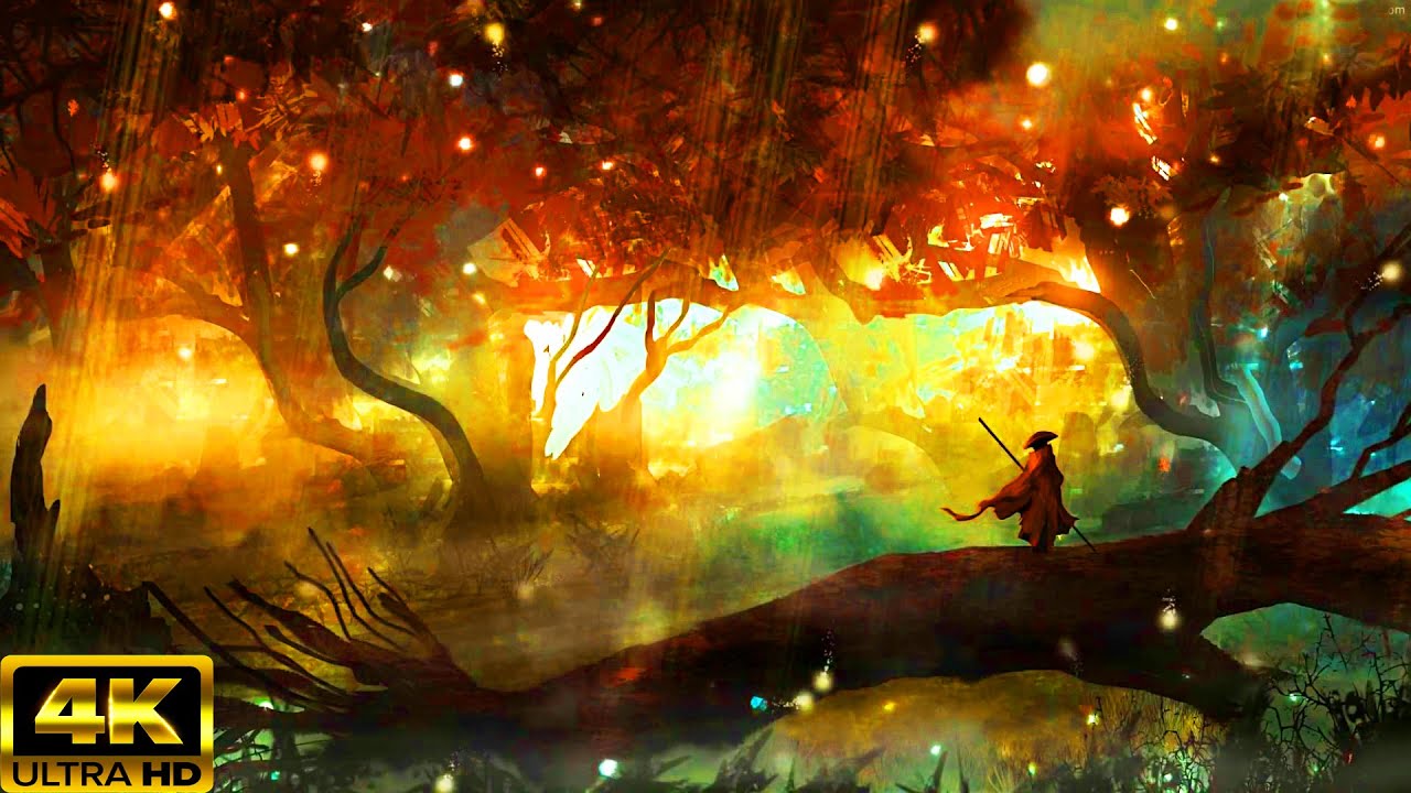 AUTUMN IN SAMURAI | MEDITATION MUSIC | RELAXING MUSIC | 4k video ultra ...