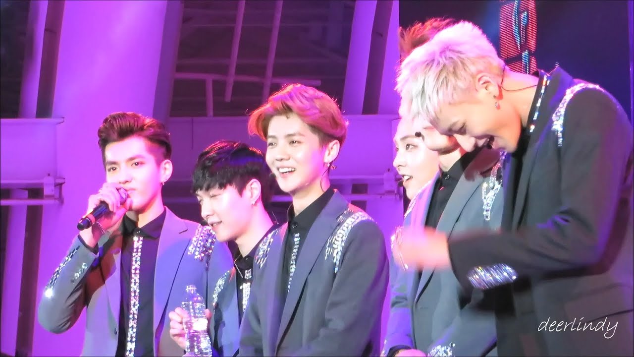 [Fancam] 140503 EXO-M speaking English @ KMF Hollywood Bowl - YouTube