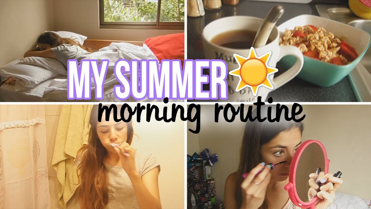 MY SUMMER MORNING ROUTINE♥! | ValentinaGonzzz - YouTube