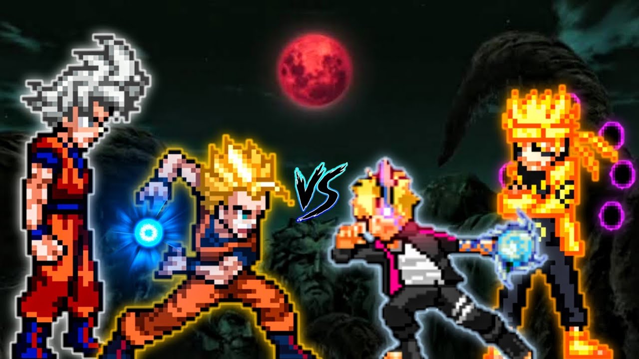 Gohan DBFZ (New) & Goku DBS V3.5 (all form) VS Borushiki & Naruto (all ...