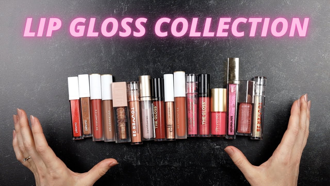 RANKING AND DECLUTTERING ALL OF MY LIP GLOSSES!!!! LIP GLOSS SWATCHES ...