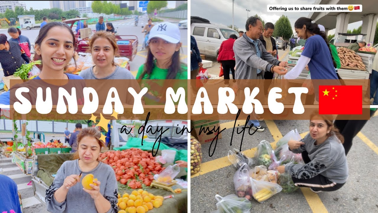 Sunday Market Exploration in China | Bargains,Local Snacks,and ...