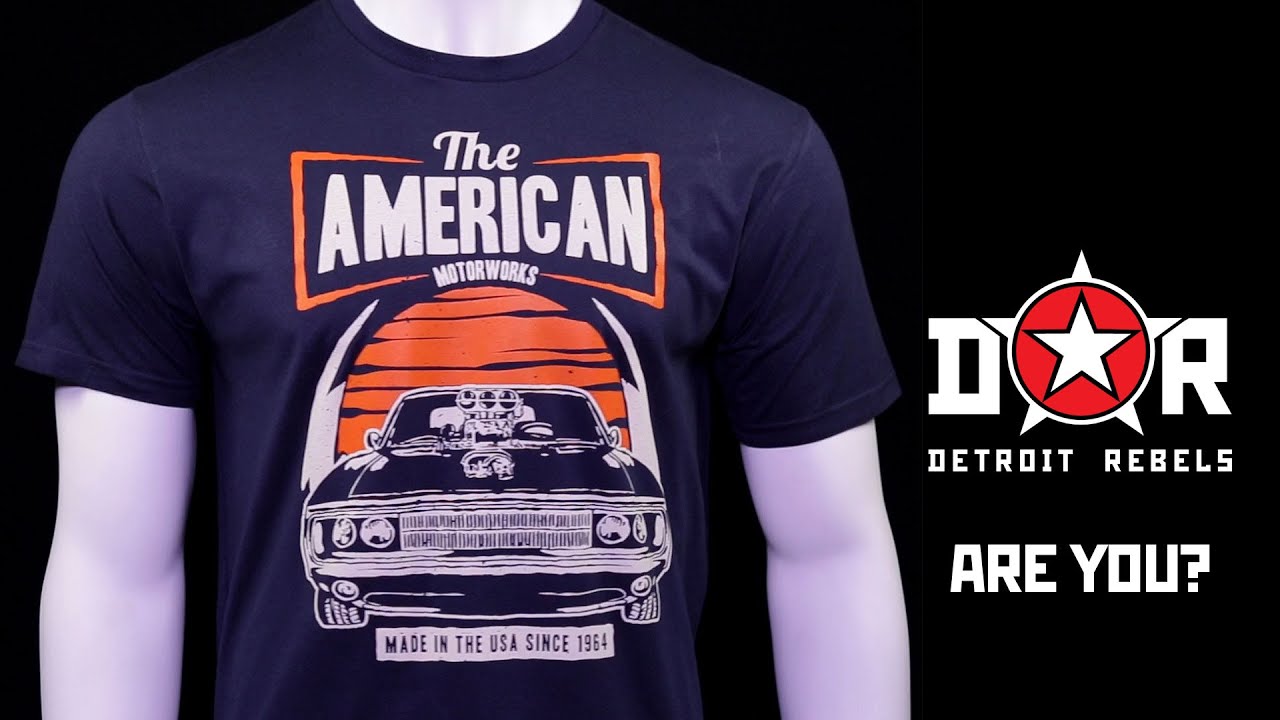 DETROIT★REBELS - American Muscle Cars Detroit T-Shirt - Detroit T ...