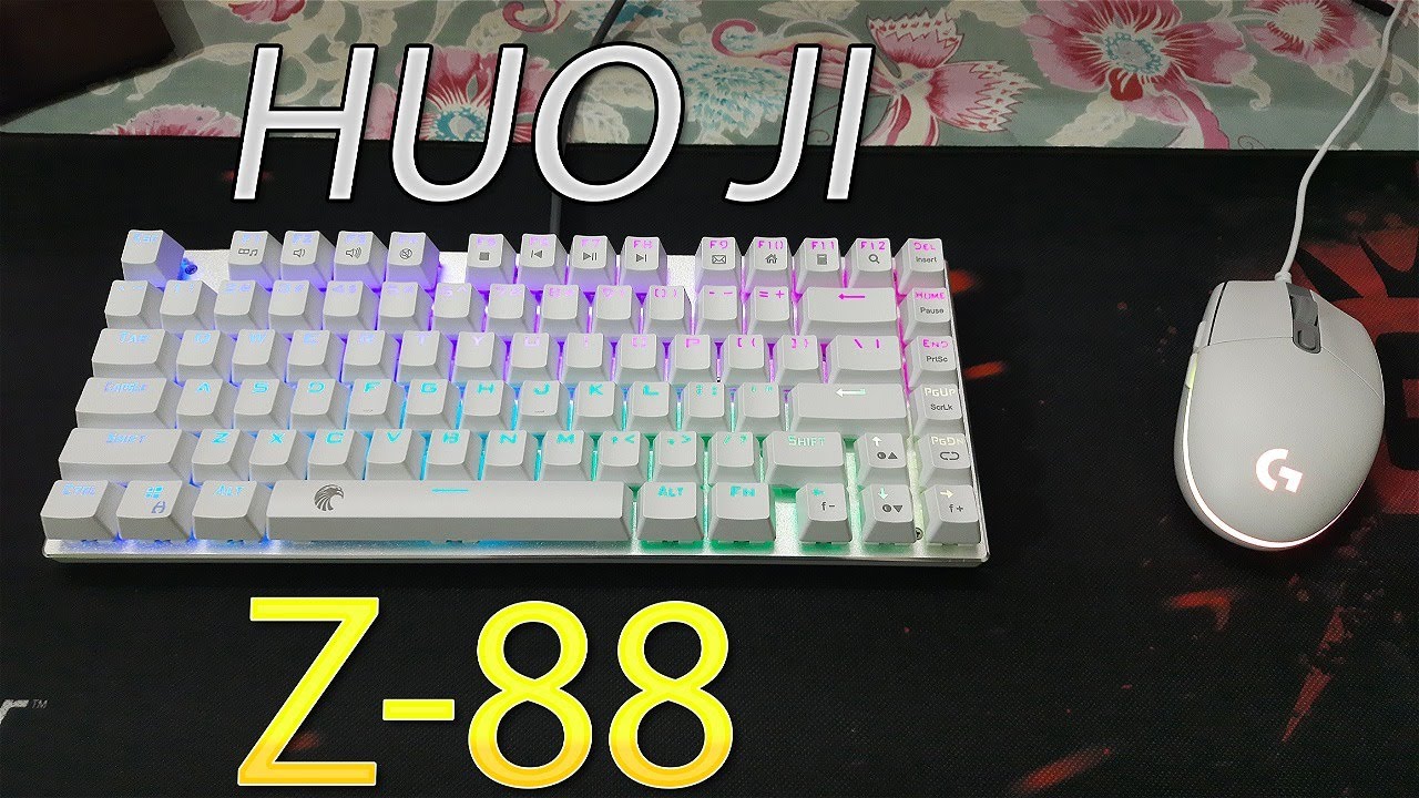 HUO JI Z-88 Mechanical Gaming Keyboard Review | 4K - YouTube