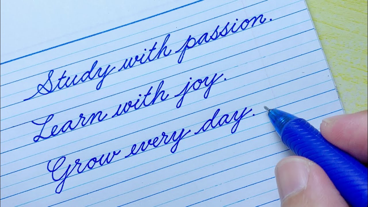 Cursive Writing Quote 17 | How to write in cursive | Cursive ...