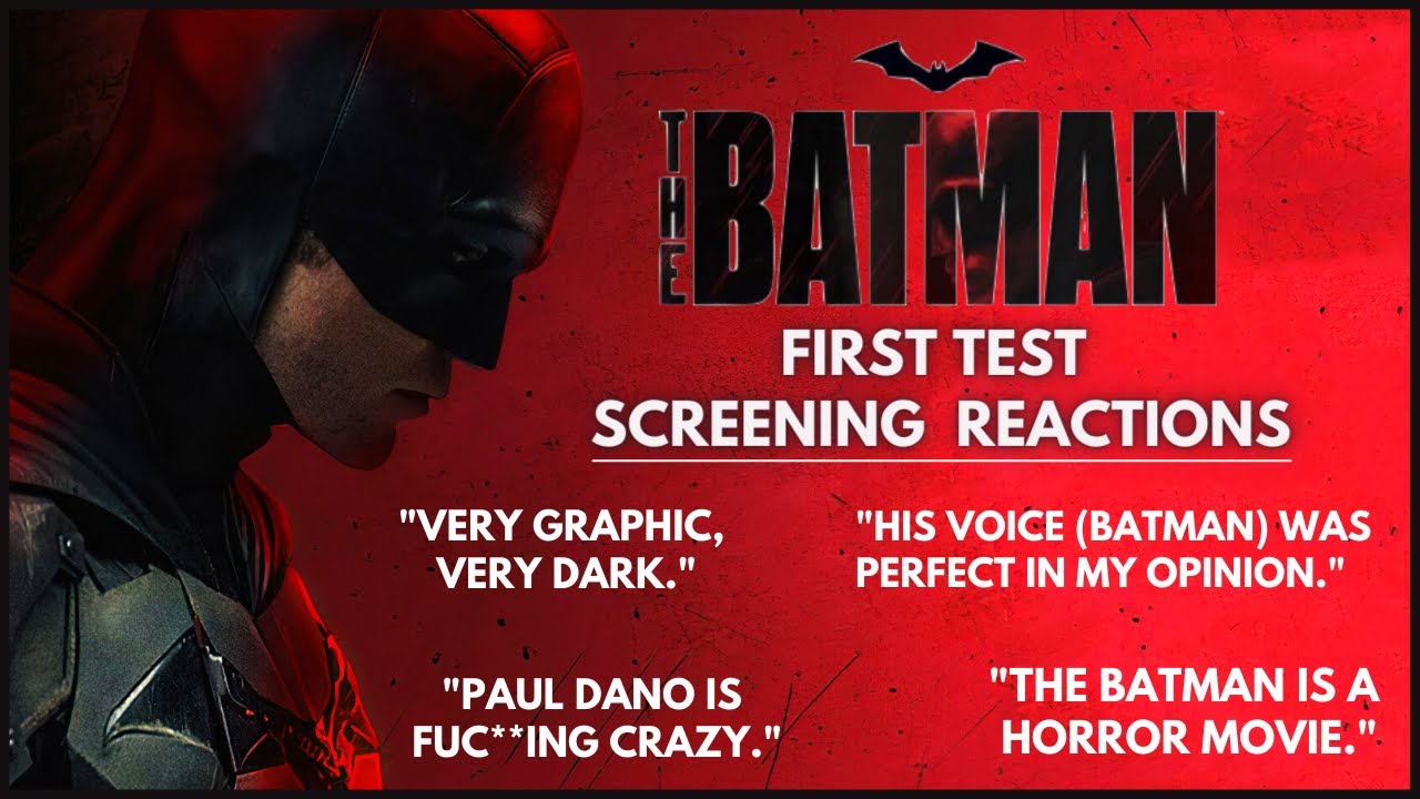 THE BATMAN (2022)- First Test Screening Reactions - YouTube