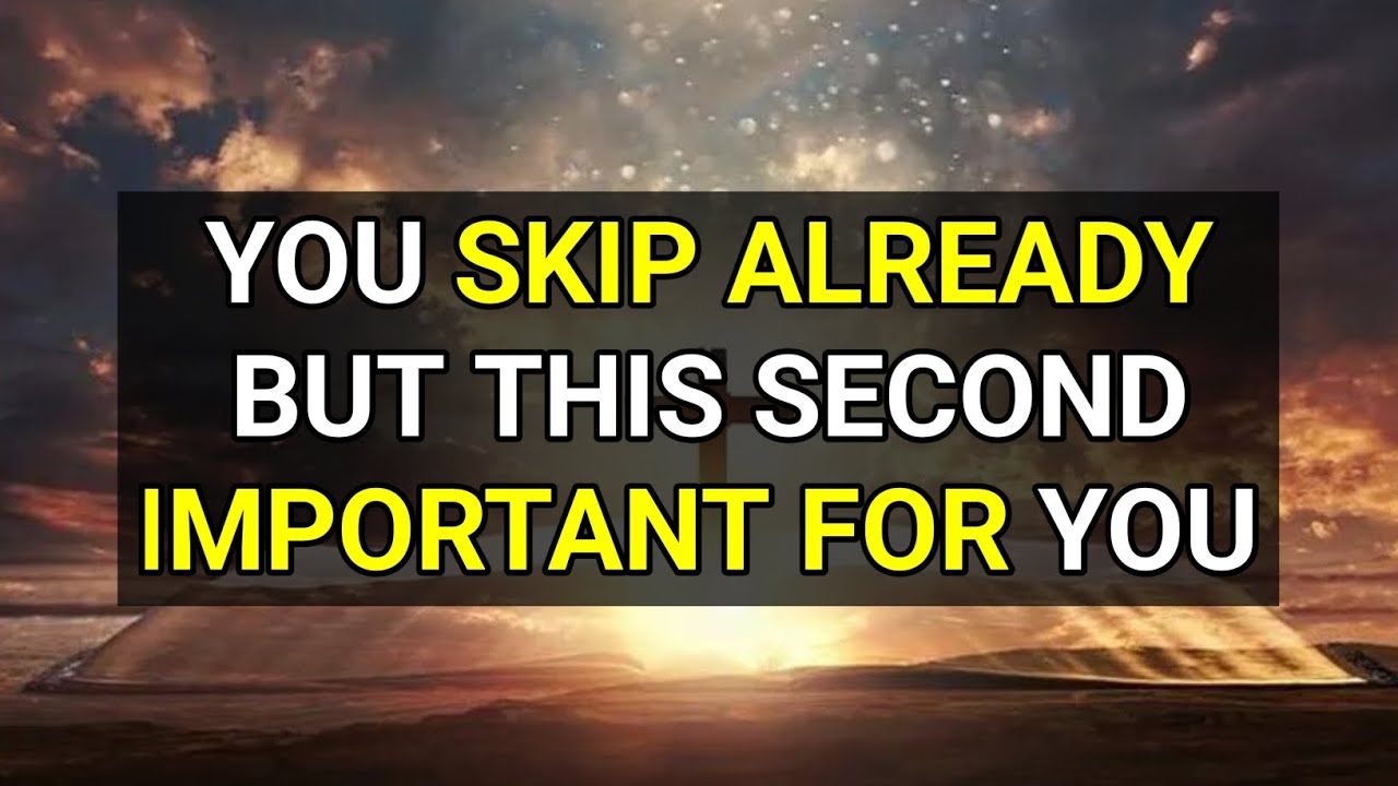 This second important for you | God urgent message | god says | God ...