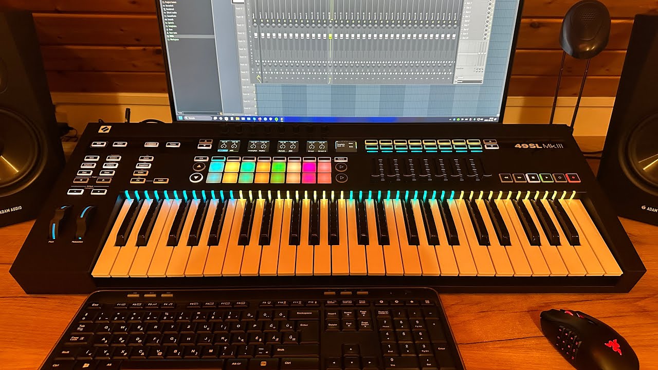 Novation SL49 MKIII MIDI Controller 🌈🎹🎶 - YouTube