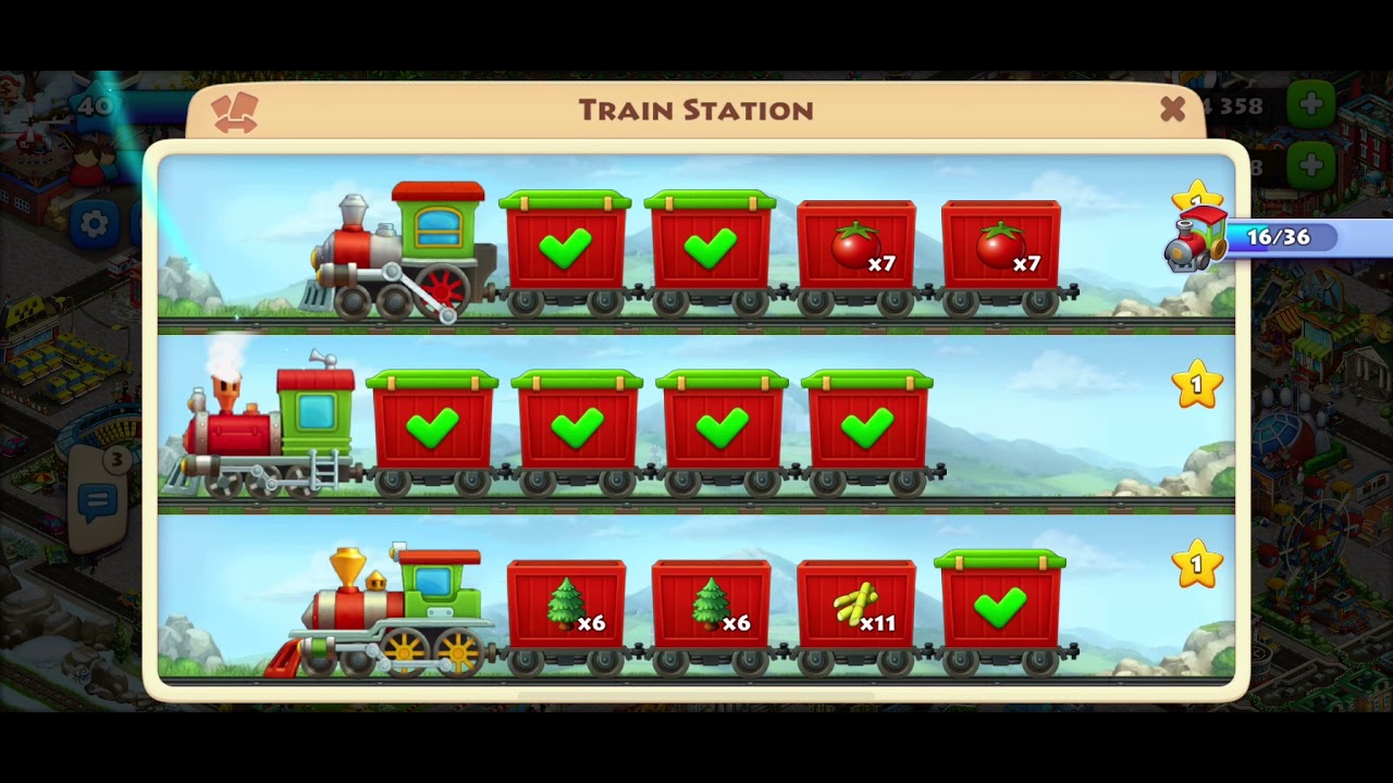 Township level 40 train 🚂 unloading and loading - YouTube