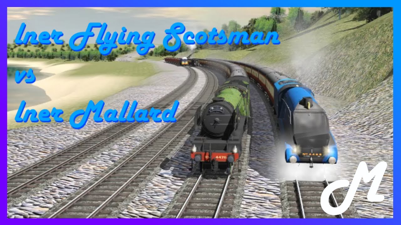 LNER A3 Flying Scotsman vs LNER A4 Mallard in Trainz 2020 - YouTube