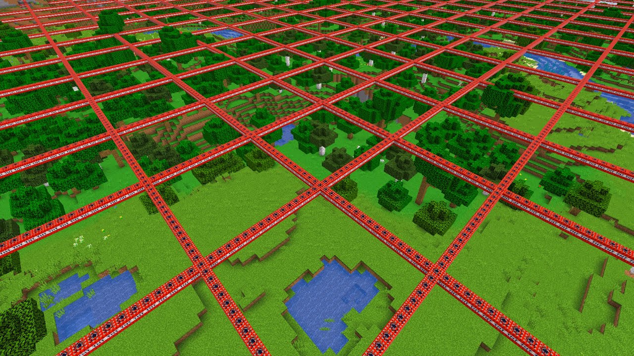 J'ai posé des TNT sur TOUTE UNE MAP Minecraft - YouTube