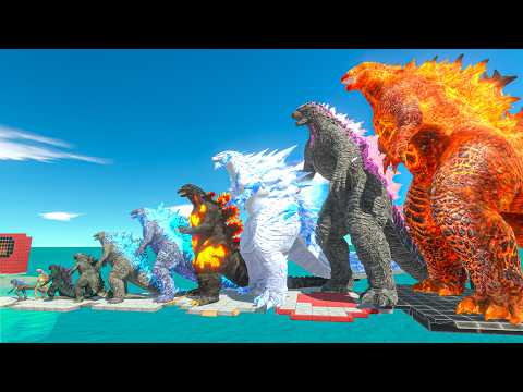 EVOLUTION of GODZILLA Power Level VS Ghidorah + Godzilla Earth + King Kong