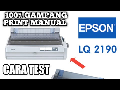 Printer Lq 2190 Cara Test Print Manual - YouTube