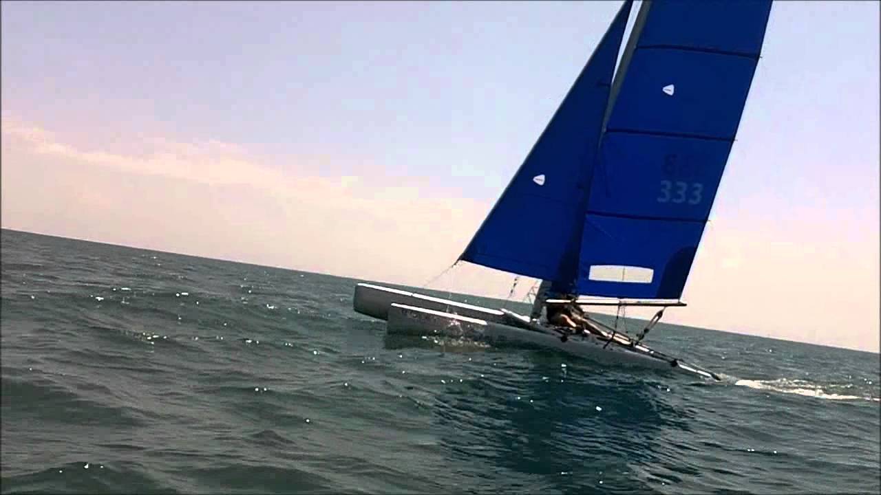Nacra 5.2 Surfside Sailing! - YouTube
