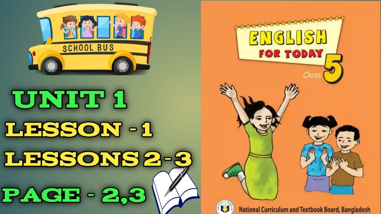 Class 5 | English | Unit 1 | Lessons 1,2,3 | Page 2,3 - YouTube