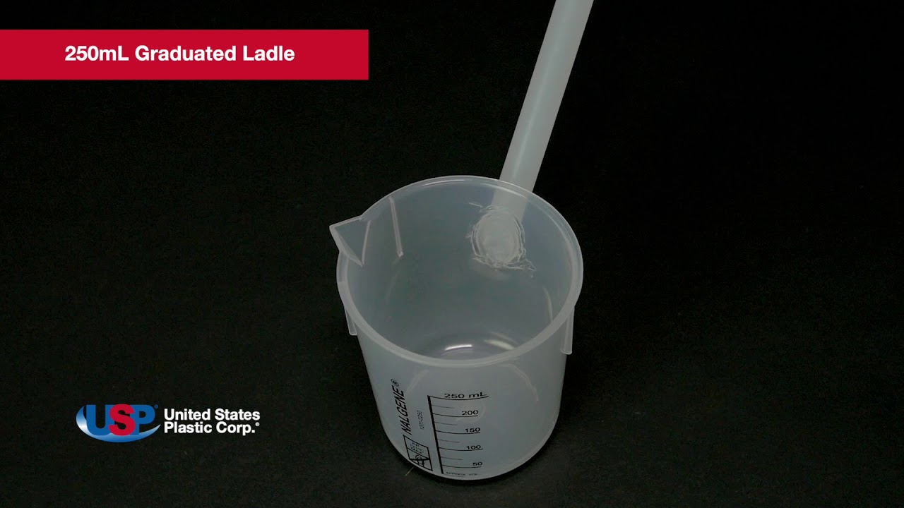 250mL Graduated Ladle | U.S. Plastic Corporation® - YouTube