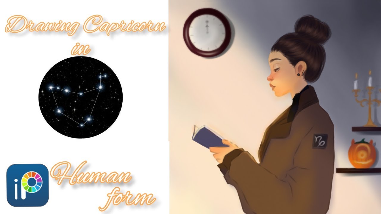 Drawing Capricorn in human form | Digital Art | Ibispaint mobile - YouTube