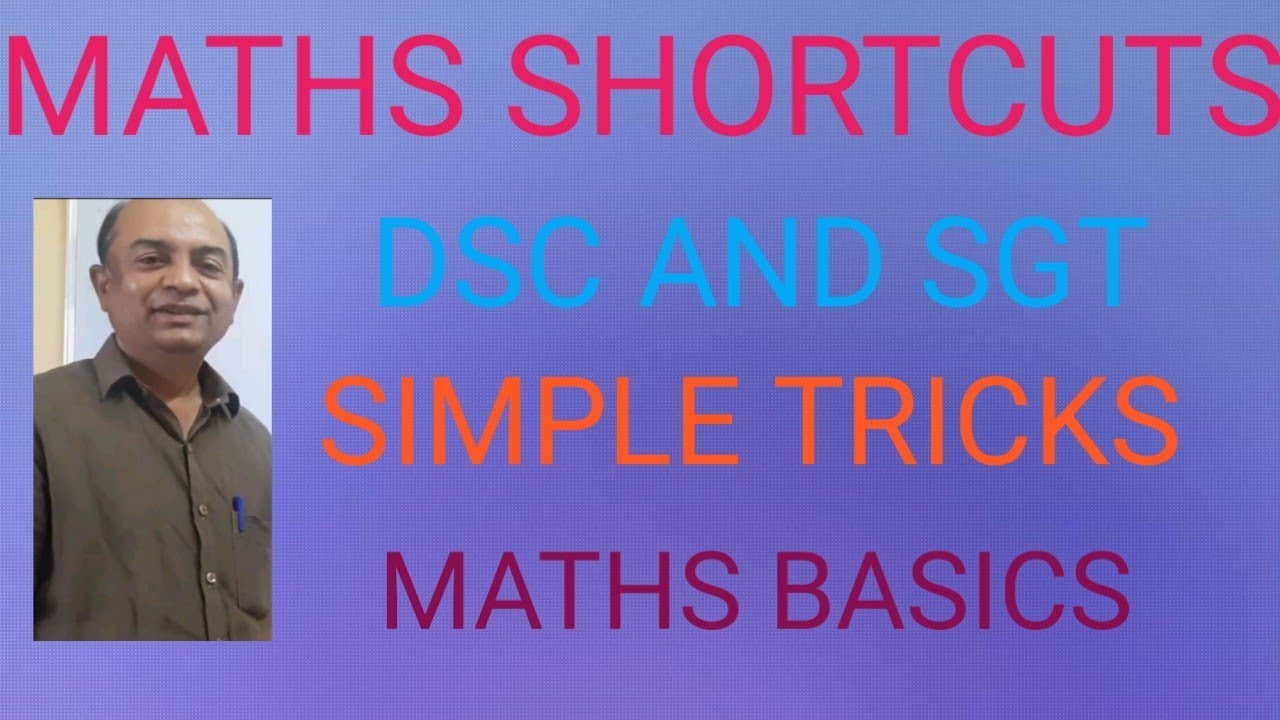 ||DSC MATHS SHORTCUTS||SIMPLE TRICKS EASY LEARNING METHODS||7TH MATHS ...