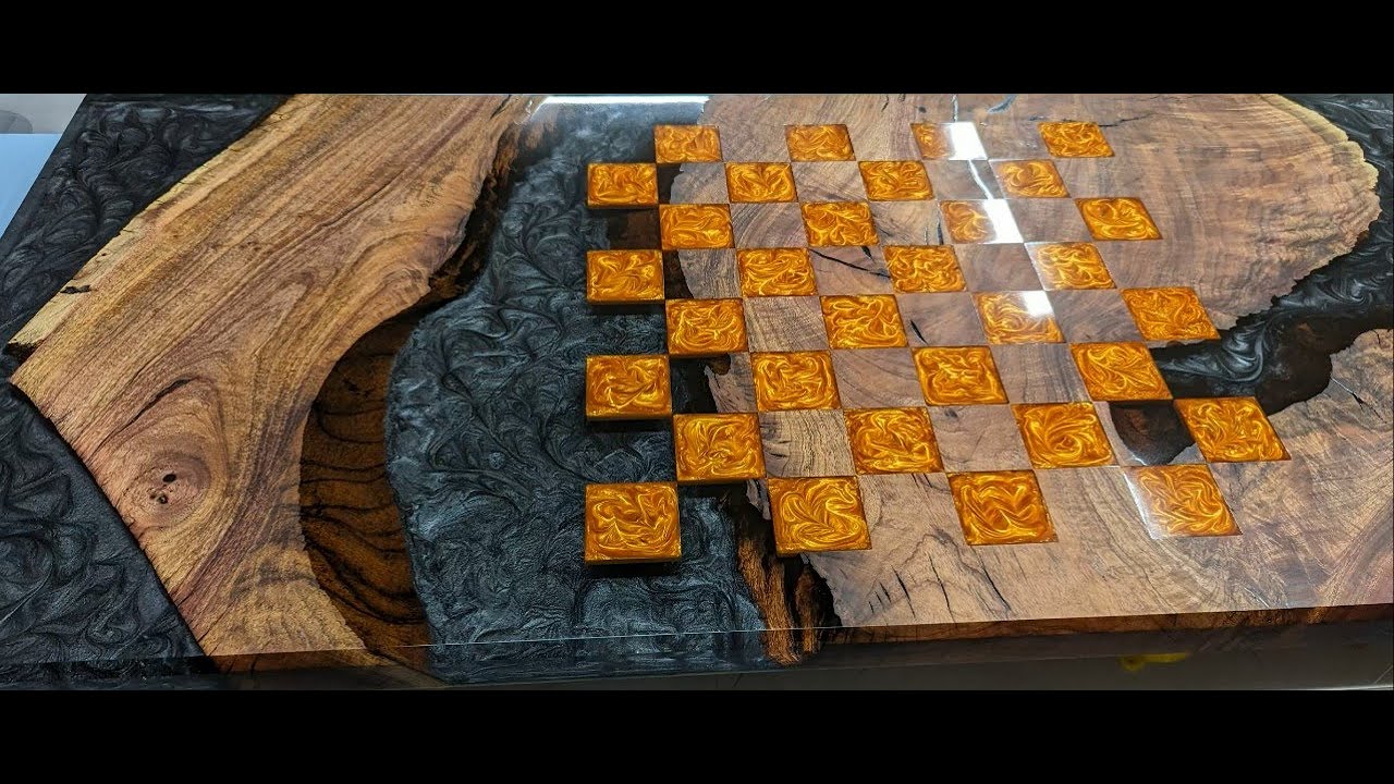 Epoxy Chess Table Build Series Part 12 - YouTube