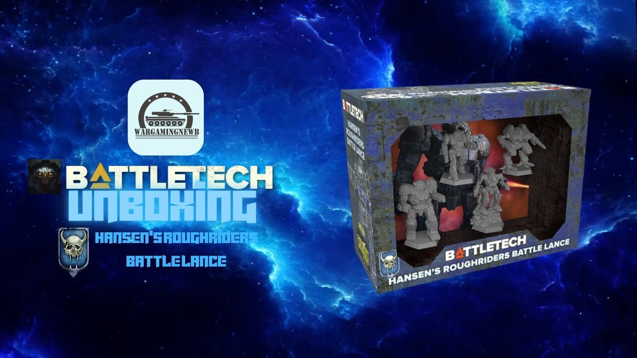 Unboxing Catalyst Game's Battletech Hansen's Roughriders Battle Lance # ...
