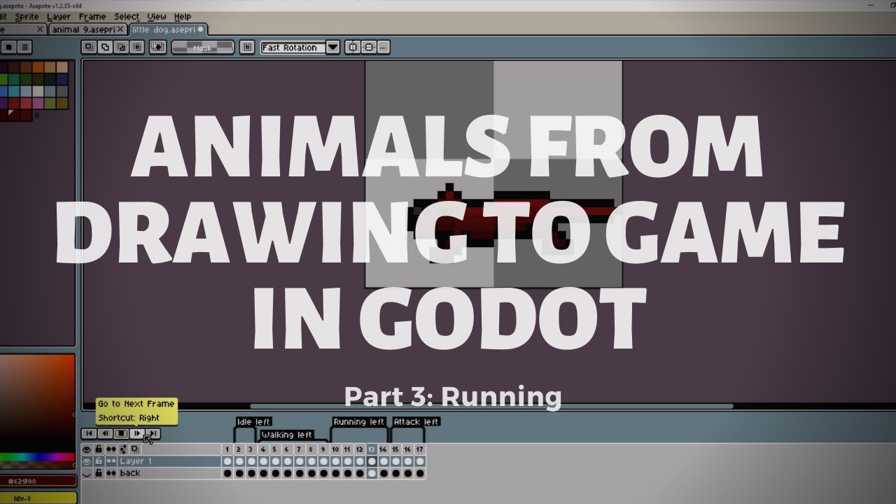From Drawing To Game Animals in Godot Part 3: The Running - YouTube