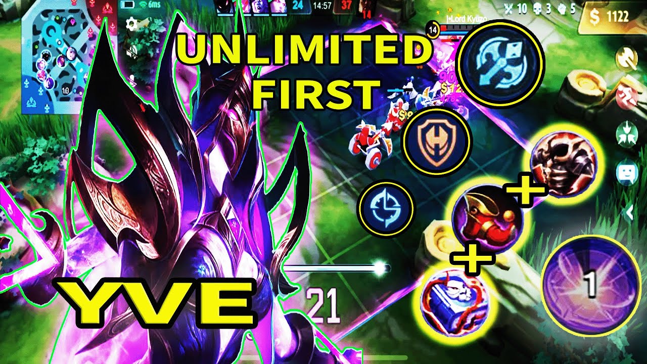 YVE GAMEPLAY MECHANICS - UNLIMITED FIRST SKILL - MLBB - YouTube