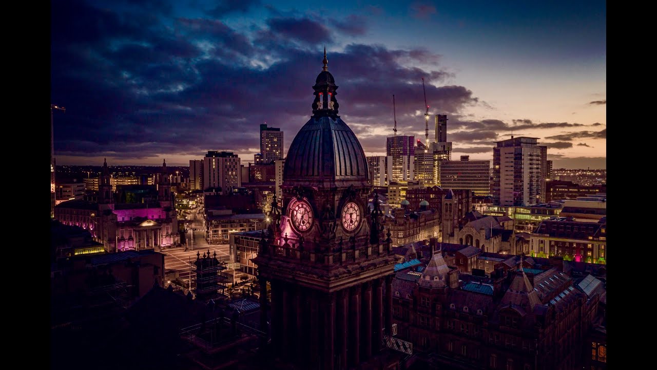 The City of Leeds via Drone in 4k - YouTube