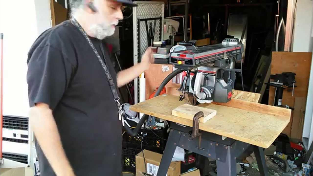 Classic Craftsman Radial Arm Saw Demonstration (Powertool Central ...