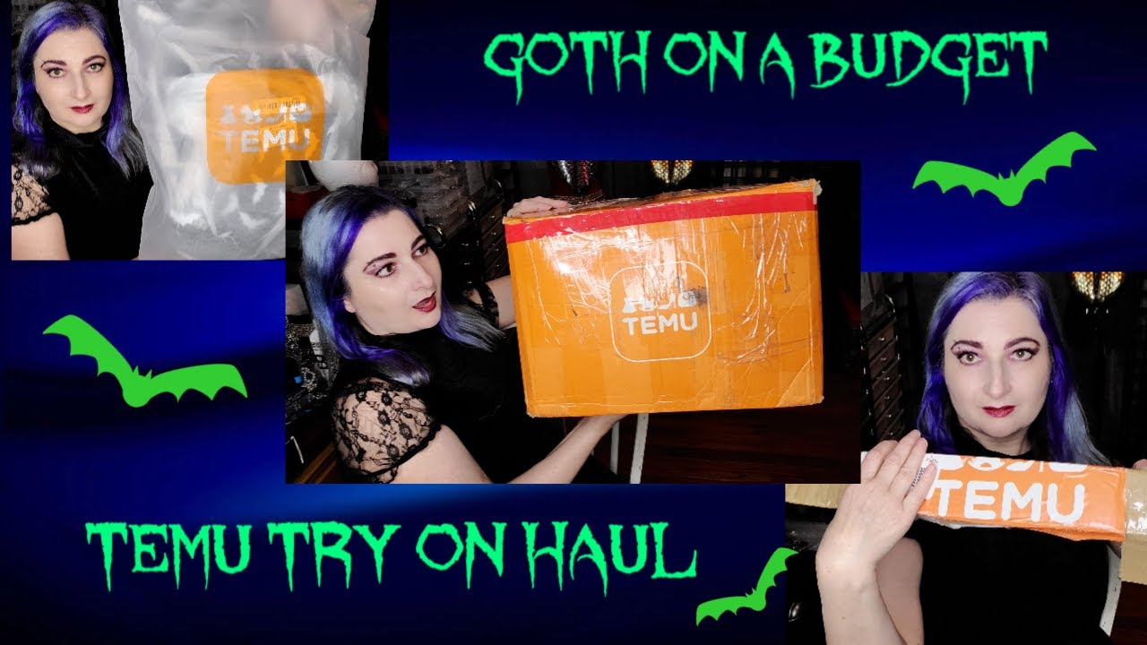 goth on a budget TEMU GOTHIC OUTFIT TRY ON HAUL witchy alternative ...