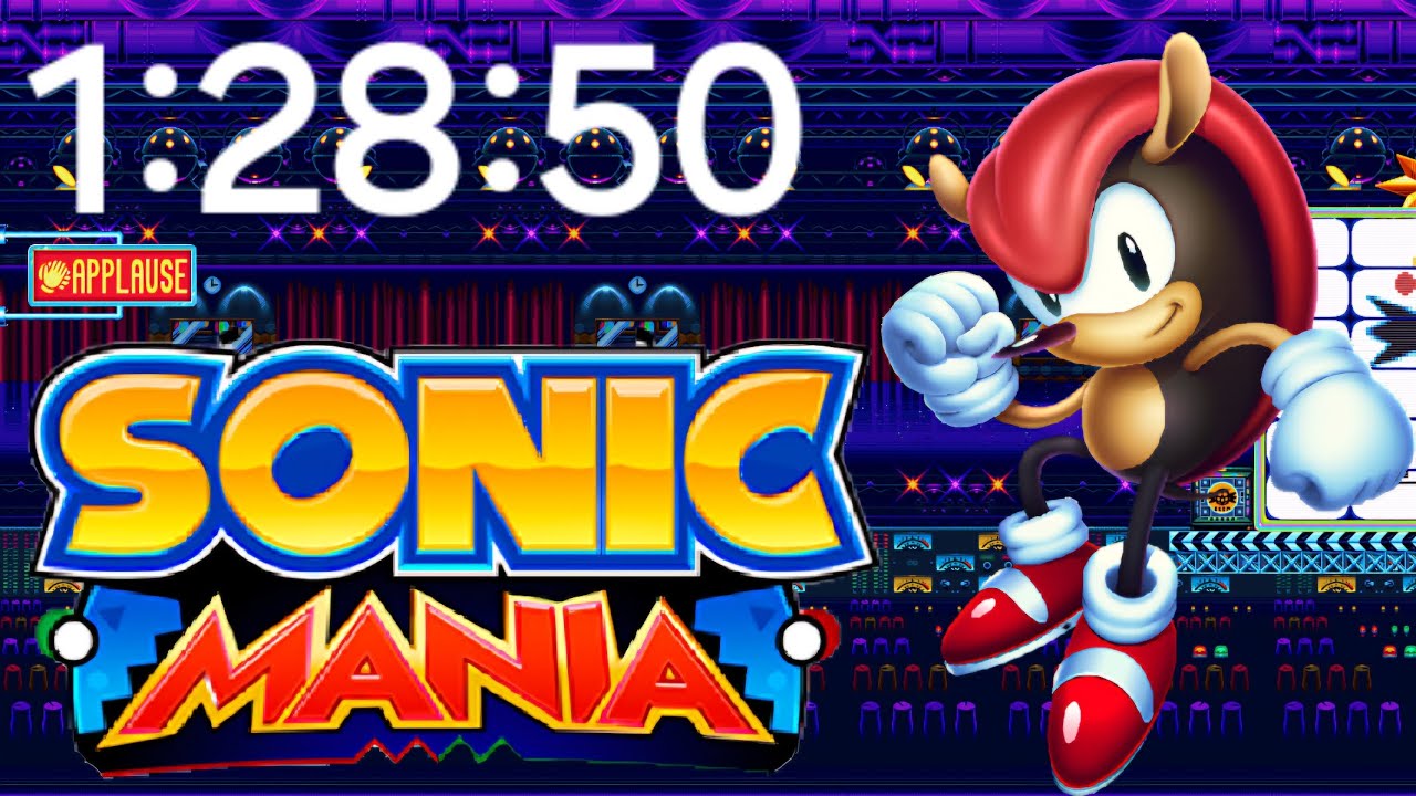 Sonic Mania Studiopolis Act 2 Speedrun as Mighty in 1:28:50 (PB) - YouTube