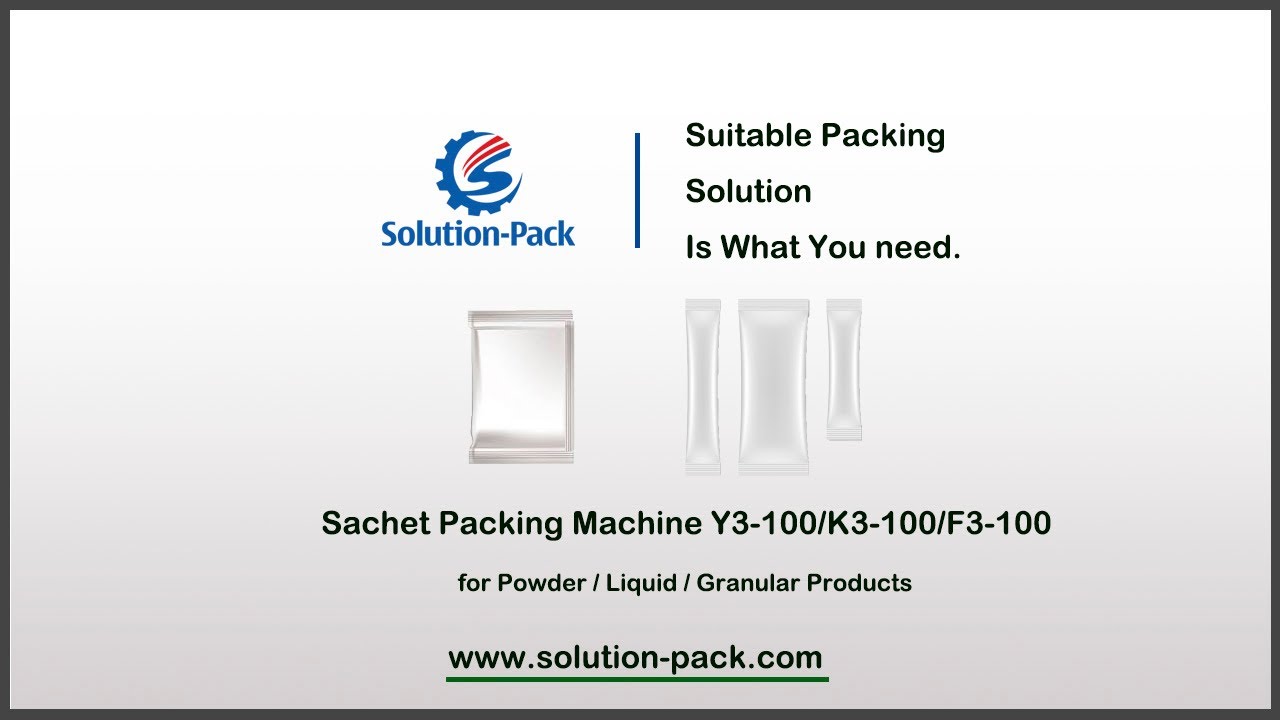 Automatic Sachet Packing Machine Unit for 3-sides Seal Sachet and Back ...