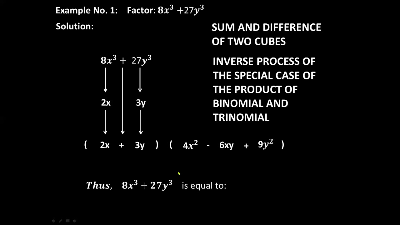 FACTORING SUM AND DIFFERENCE OF TWO CUBES YouTube factoring-sum-and-difference-of-two-cubes-youtube