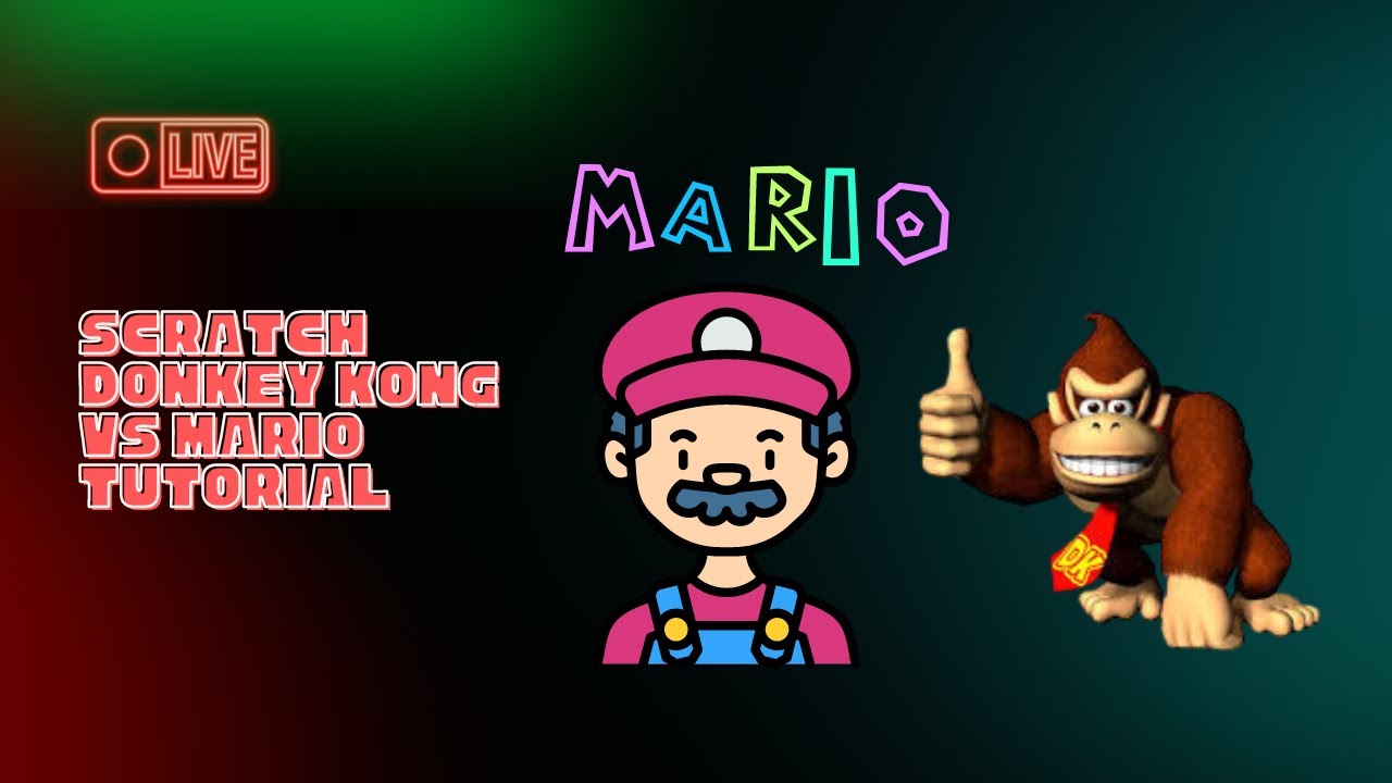 Donkey Kong VS Mario Tutorial Part 1 On Scratch. - YouTube