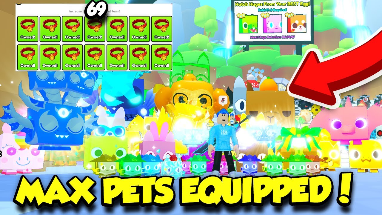 I Got MAX PETS EQUIPPED In Pet Simulator 99!! - YouTube