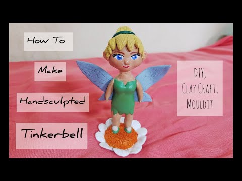 How To Make Handsculpted TINKERBELL || DIY || Clay Craft || Miniature ...