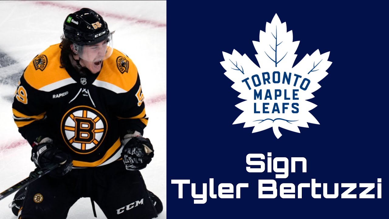 Toronto Maple Leafs sign Tyler Bertuzzi - YouTube