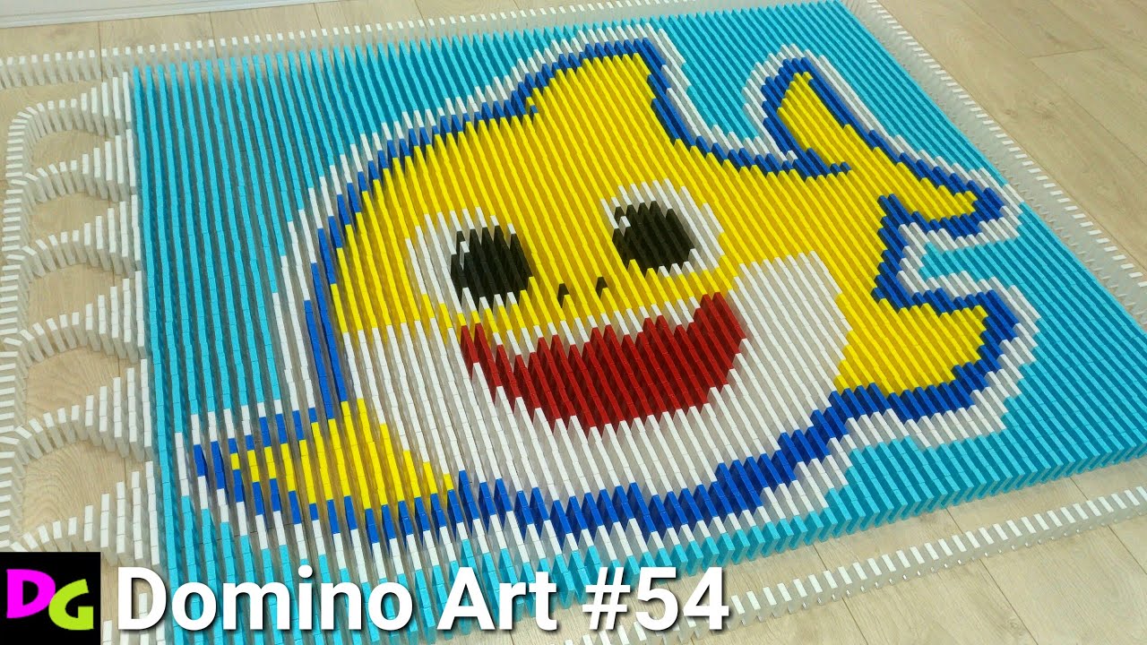 BABY SHARK DOO DOO in Dominoes / Domino Art #54 - YouTube