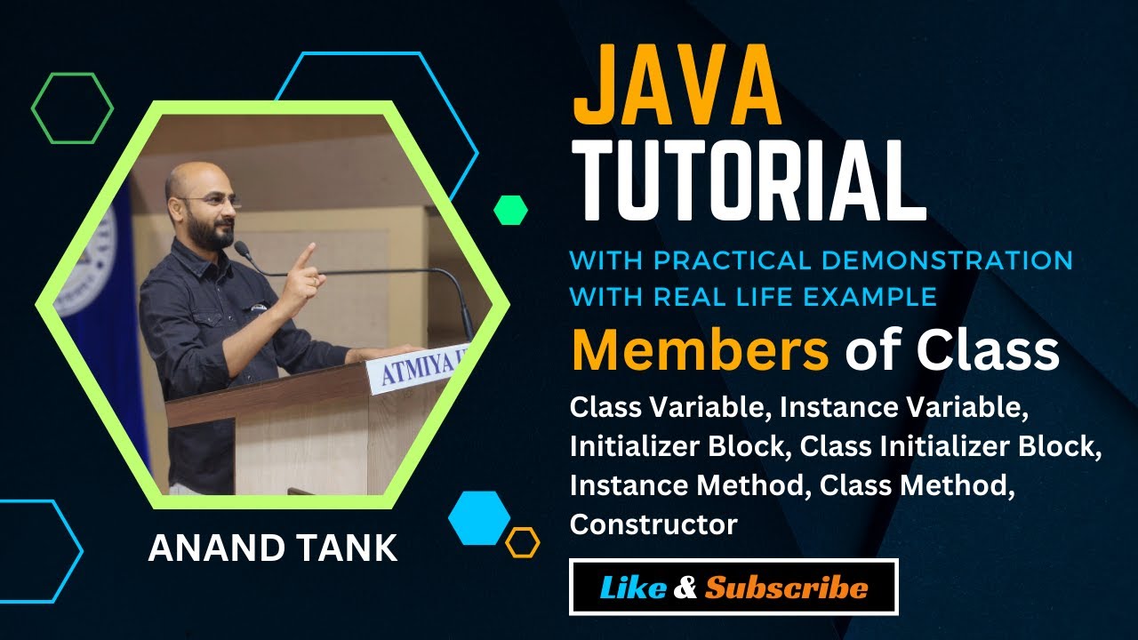 #15 Java Tutorial : OOP Basics - Members of Class | Anand Tank - YouTube