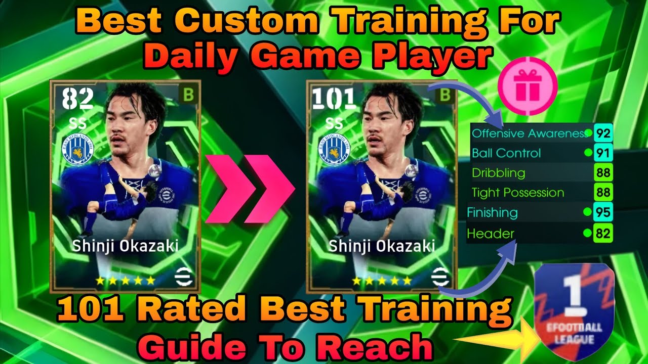 🚨 Best Training Guide 101 Rated Epic Shinji Okazaki From Daily Game Box ...