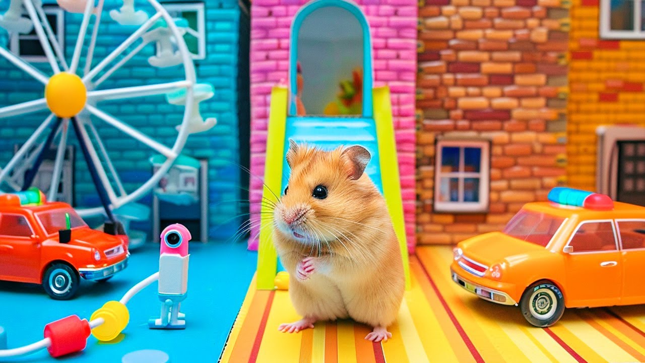 Hamster Escape from Abandoned Amusement Park Maze 🐹 Hamster Maze - YouTube