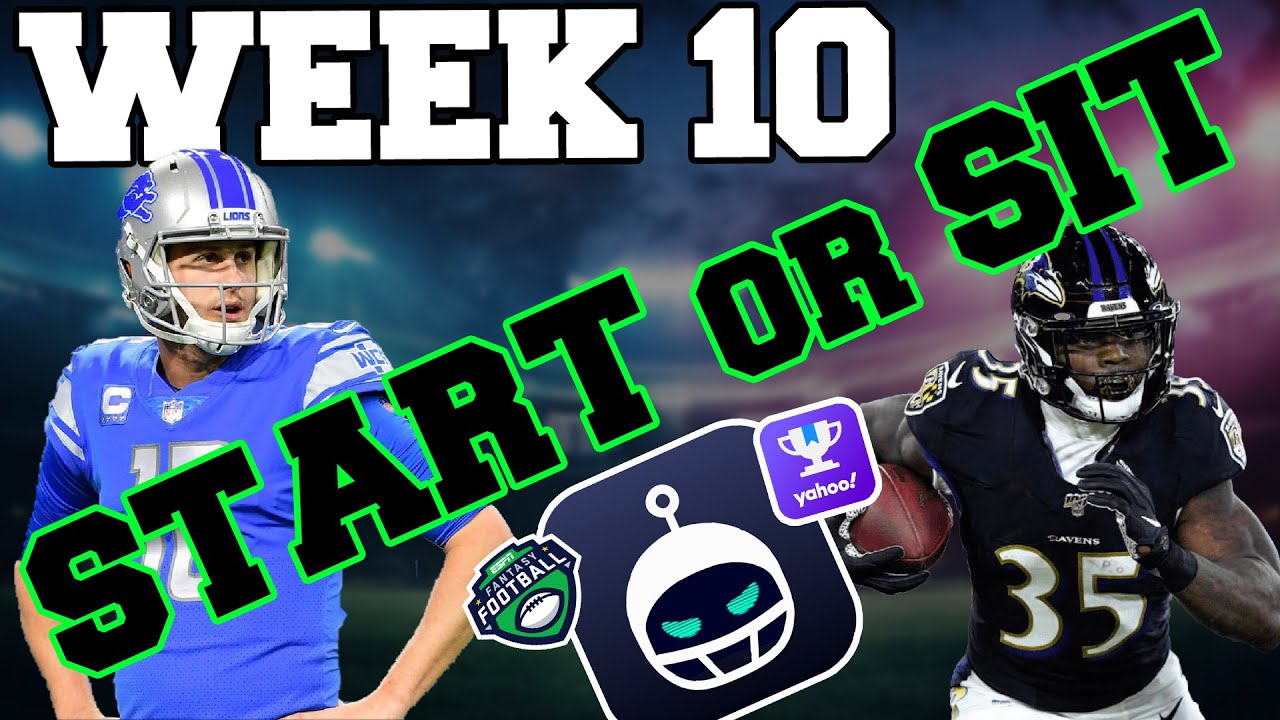 NFL Week 10 Start or Sit Advice | Fantasy Football Questions LIVE - YouTube