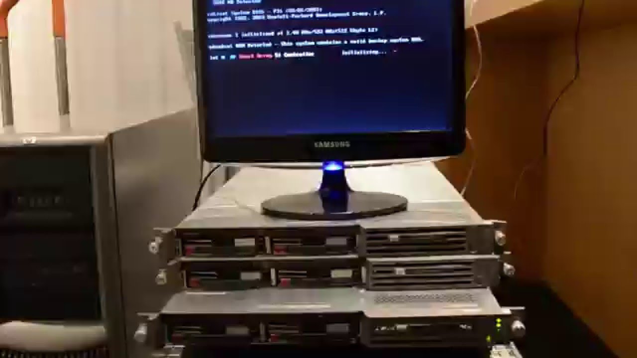 HP PROLIANT DL 360 G3 - YouTube