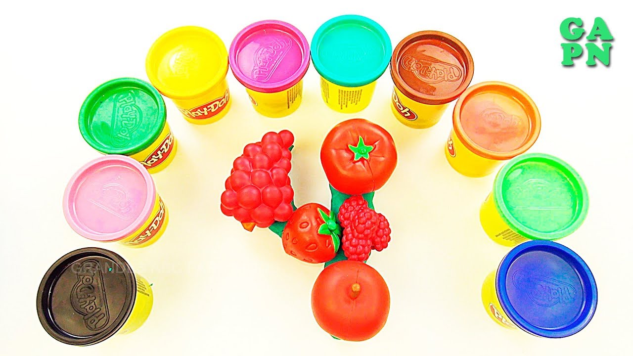 Aprender los colores de plastilina Play Doh | Números para niños ...